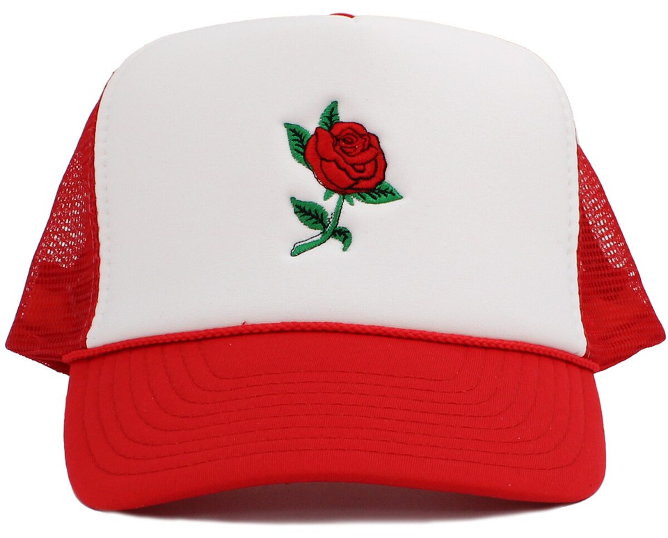Rose Embroidery Dad Hat Baseball Cap Unconstructed Cotton | eBay