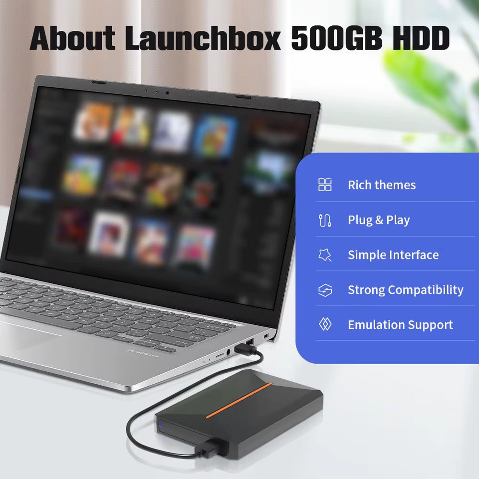 Launchbox Gaming HDD 500GB Portable Game Hard Drive for | eBay UK
