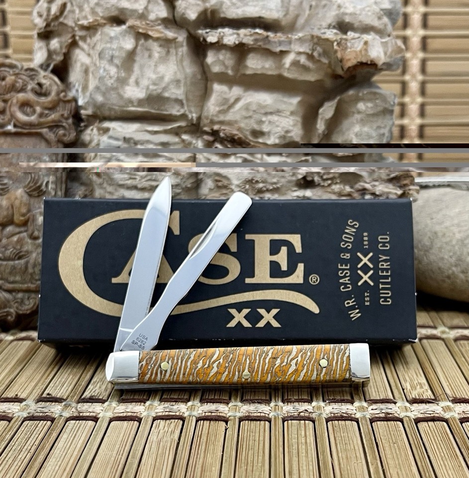 Case XX USA Persimmon Bone Gold Edition Tiger Stripe 1/500 Baby Doc ...