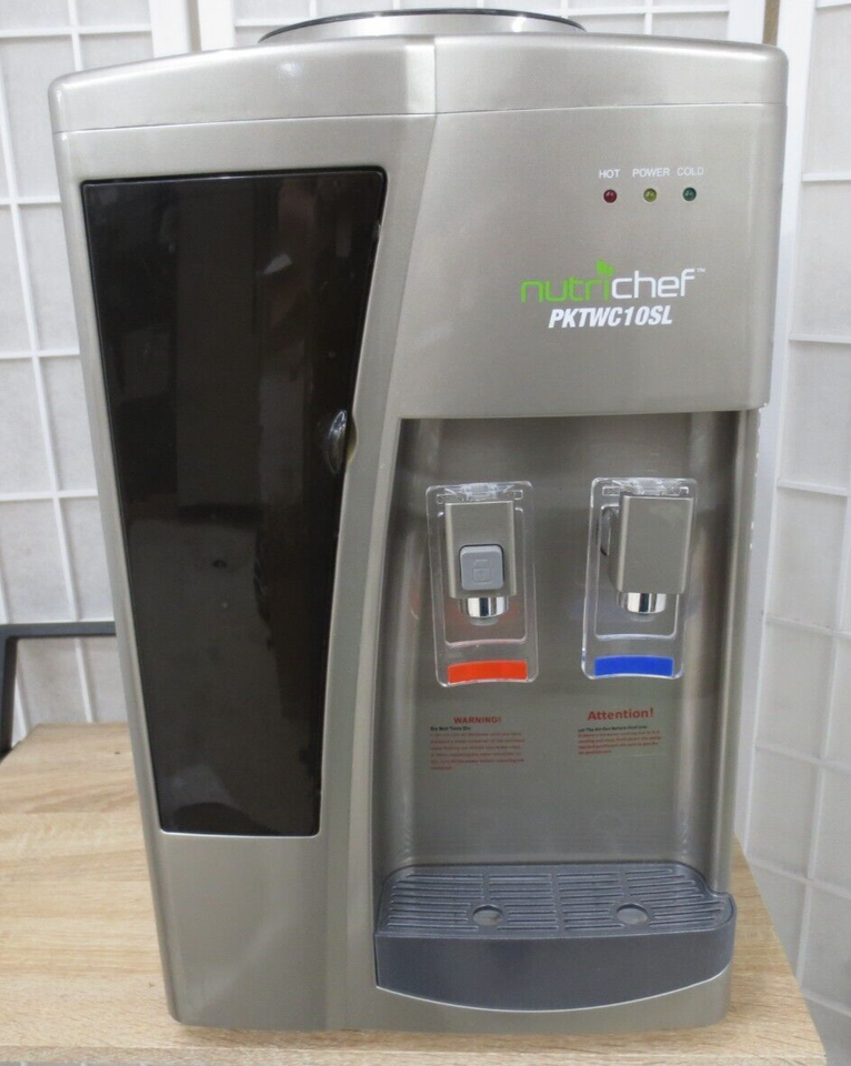 Nutrichef PKTWC10SL Countertop Water Cooler Dispenser - Hot & Cold ...