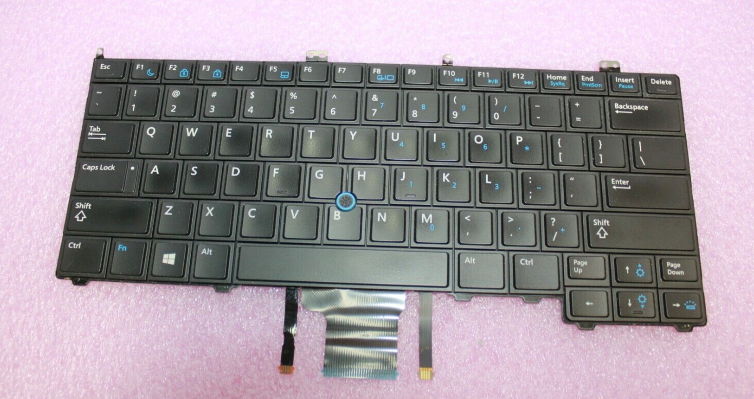 Genuine Dell Latitude E7440 Backlit Keyboard with Pointer 8PP00 08PP00 ...