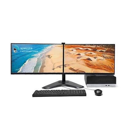 HP ProDesk 400 G5 PC i7 8th Gen - 16GB RAM - 250GB M.2 - Win11/2x24 ...