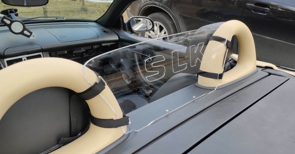 1996-2004 Mercedes-Benz SLK R170 Wind Deflector Windscreen | Removable ...