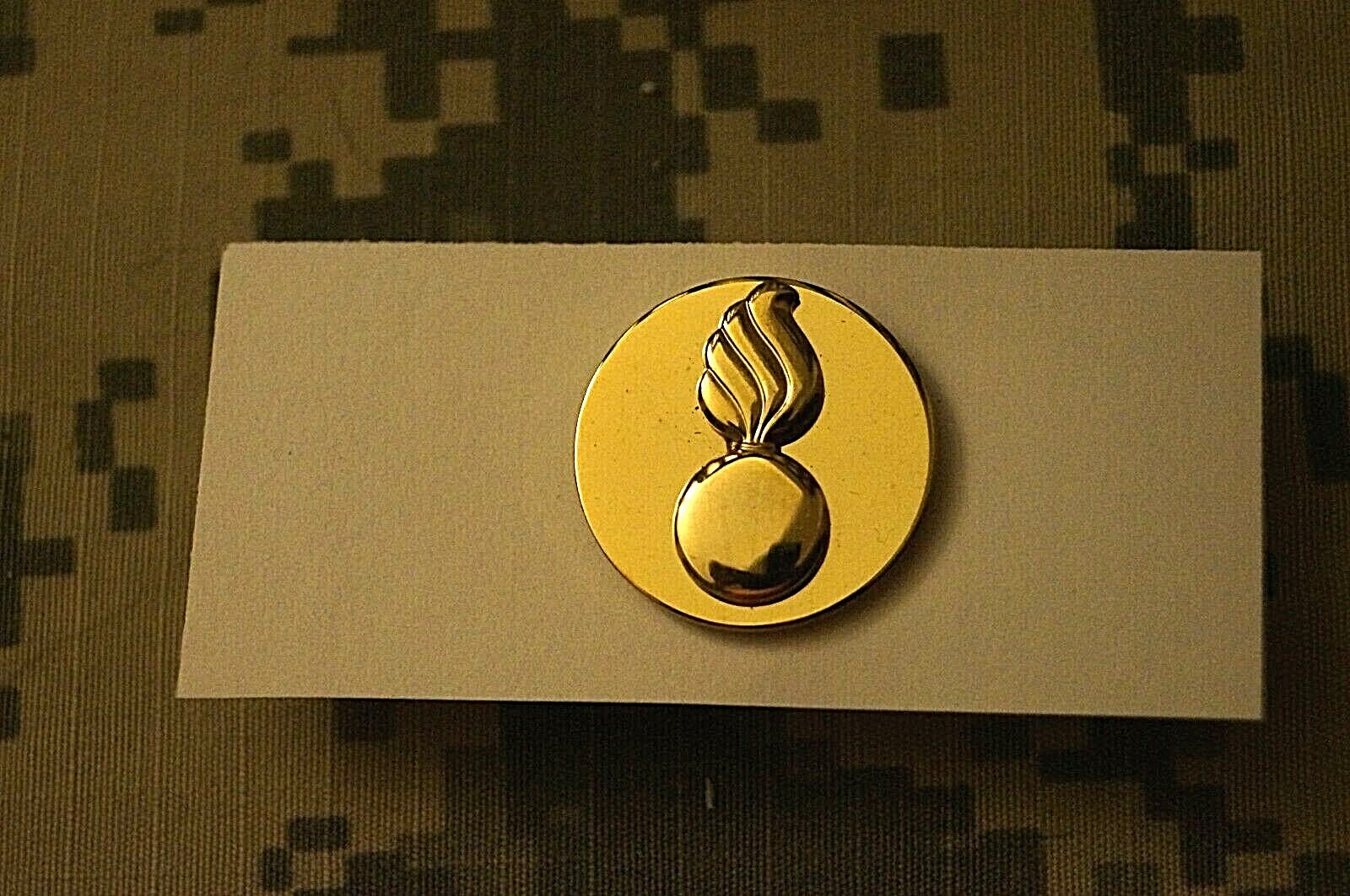 US Army Ordnance Corps Enlisted Gold Color Collar Branch Insignia ...