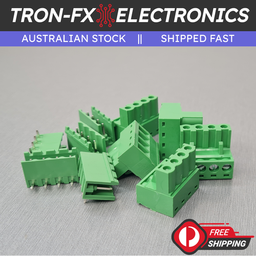 4 Way 5.08mm Right Angle Terminal Plug and Right Angle PCB Socket Pack ...