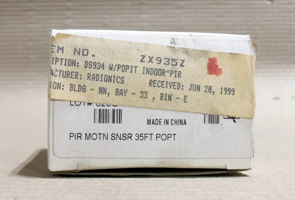 NEW RADIONICS ZX935Z Popit Motion Sensor "AK" | eBay