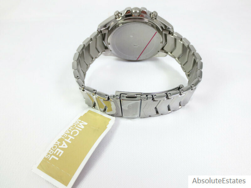 NEW Michael Kors Whitney Crystal Glitz Silver Chronograph NEW Michael Kors Whitney Crystal Glitz Silver Chronograph