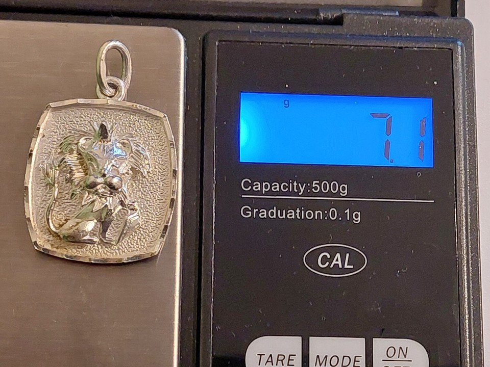 925 Silver Lion Pendant 7g. | eBay UK