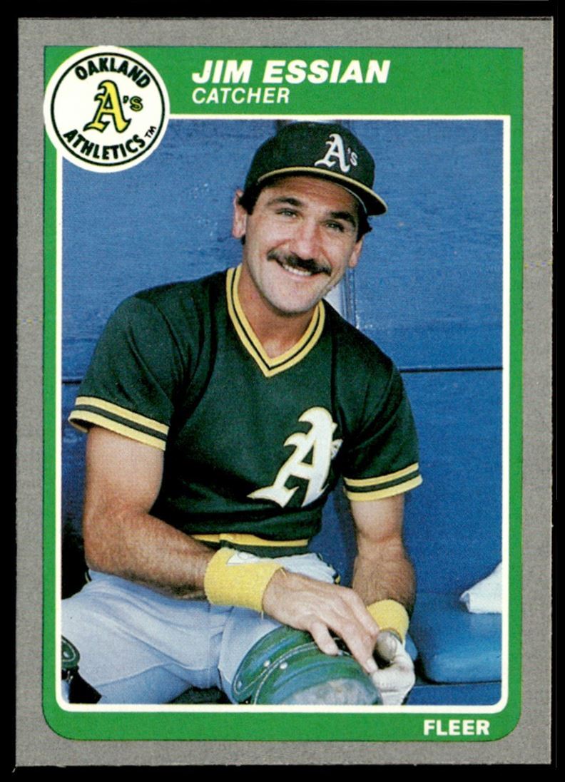 1985 Fleer #423 Jim Essian Oakland Athletics | eBay