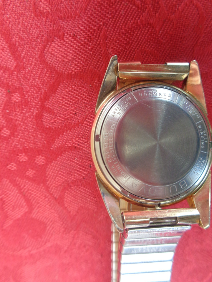 Vintage Bulova 23 Jewels Men's 10k Gold Filed(RGP) with 10k Filed gold ...