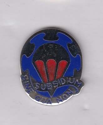 US Army 82nd Support Bn Airborne Supply Quartermaster QM crest DUI ...