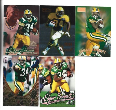 (5) card Edgar Bennett mixed lot, Green Bay Packers legend | eBay
