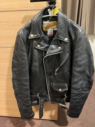 Schott 618 perfecto size 34 steerhide double leather motorcycle jacket Cleaned | eBay