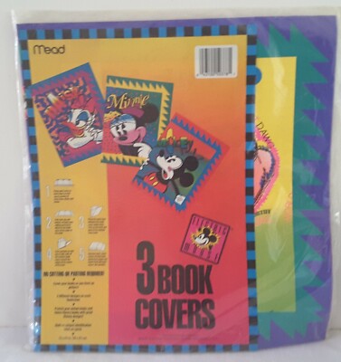 Disney Mickey Mouse-Minnie-Daisy Duck MEAD Book Covers 3Pack New Sealed ...