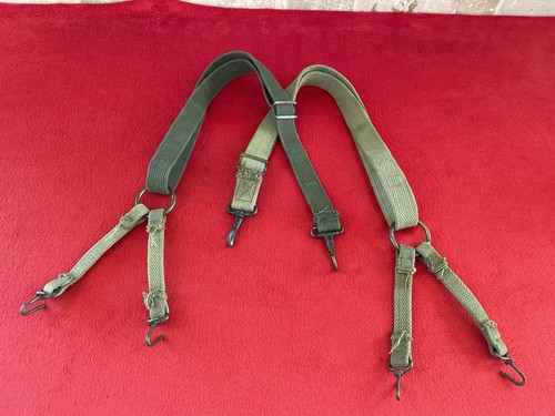 WWII WW2 USMC M1941 Combat Web Suspenders | eBay