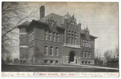 Ada Ohio OH ~ Old High School Building 1908 | eBay