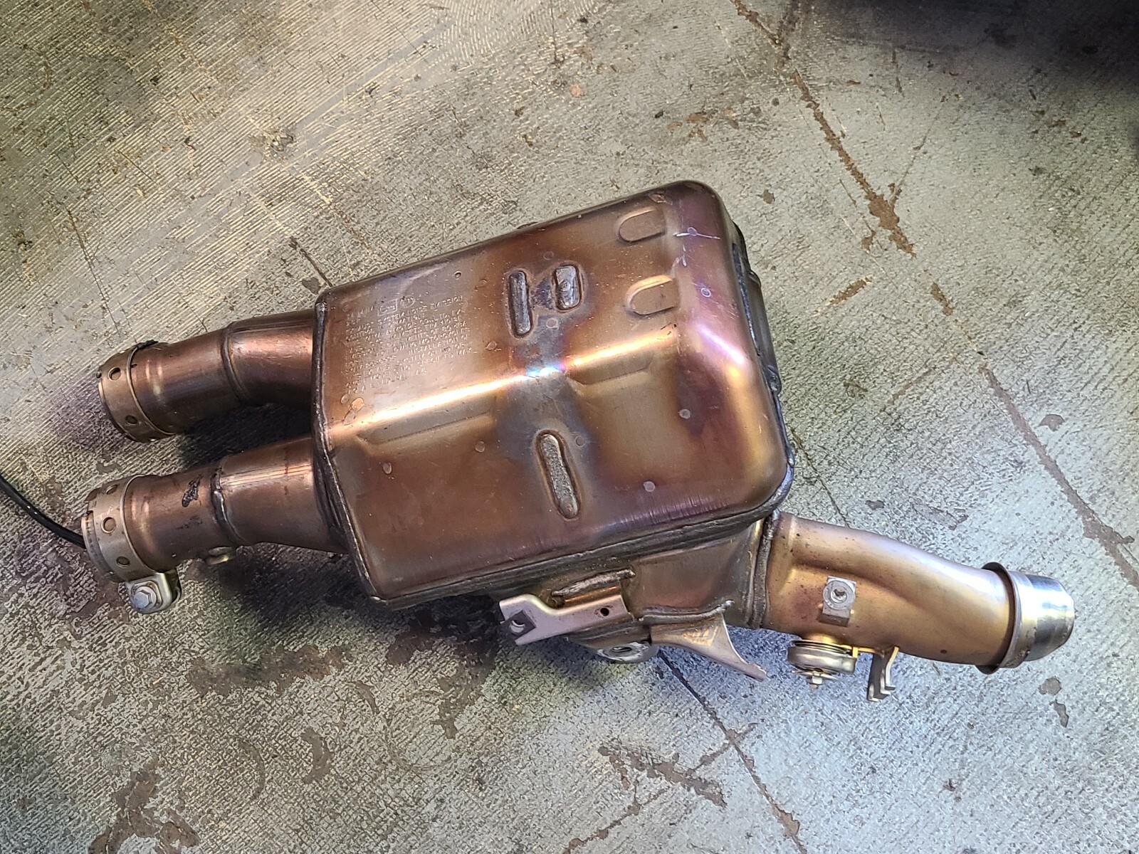 # 15 16 18 YZFR1 R1 Exhaust Headers Header Pipe Mid Crossover Chamber ...