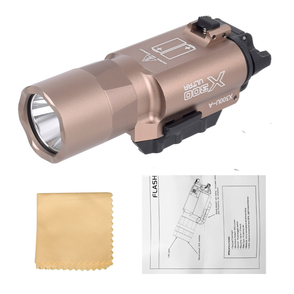 LED X300U-A Flashlight Weapon Light Mount for Handgun Hunting Pistol ...