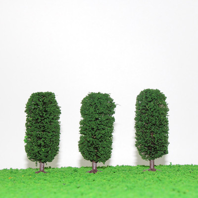 10pcs Model Trees HO Scale Railway Architectural Diorama Garden Scenery ...