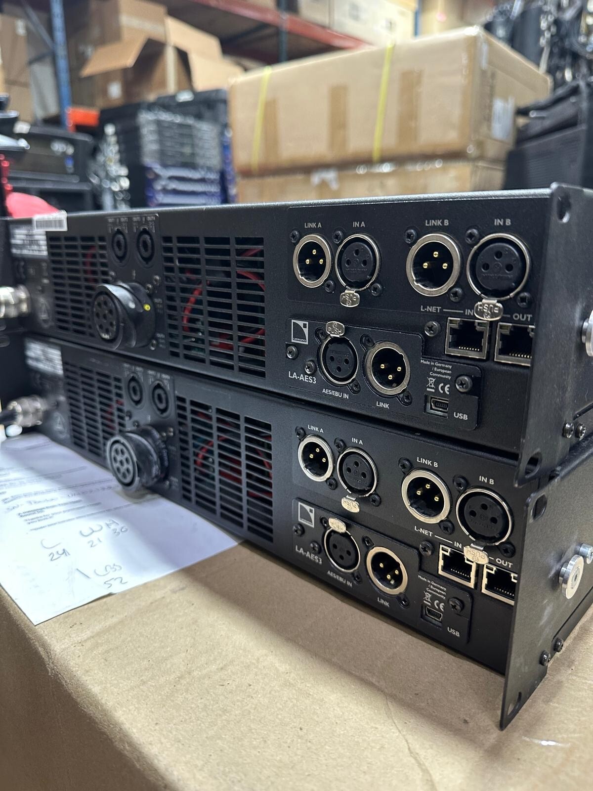 L-Acoustics LA8 4CH Power Amplifier With LA-AES3 card (Lot Of 2) THS | eBay