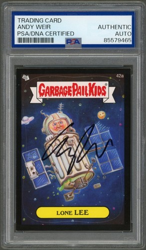 Andy Weir SIGNED 2014 GPK "Lone Lee" The Martian Author Autograph PSA ...