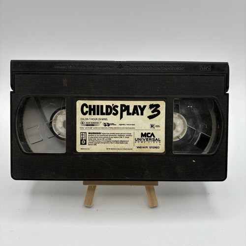 Child’s Play 3 VHS Tape Only Horror Movie Classic VHS 1999 Tested Works ...