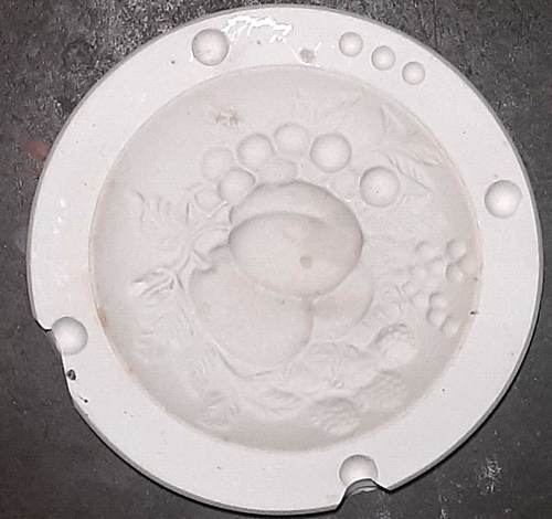 Fruit Plaque #R619 Embossed Details Plaster Slip Casting Mold Wall ...