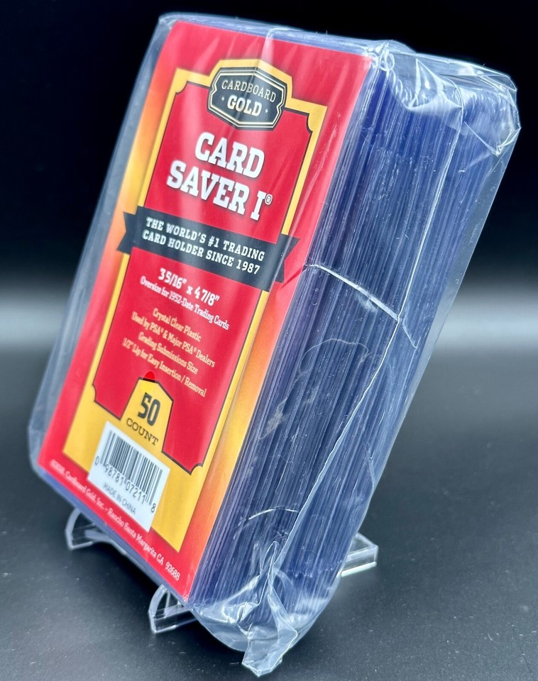 Card Saver 1 50 Pack Semi-Rigid Card Holder PSA Submissions Cardboard ...