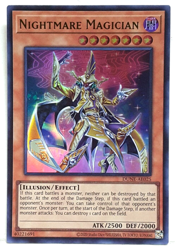 Yugioh Asian-English Nightmare Magician DUNE-AE025 Ultra Rare | eBay