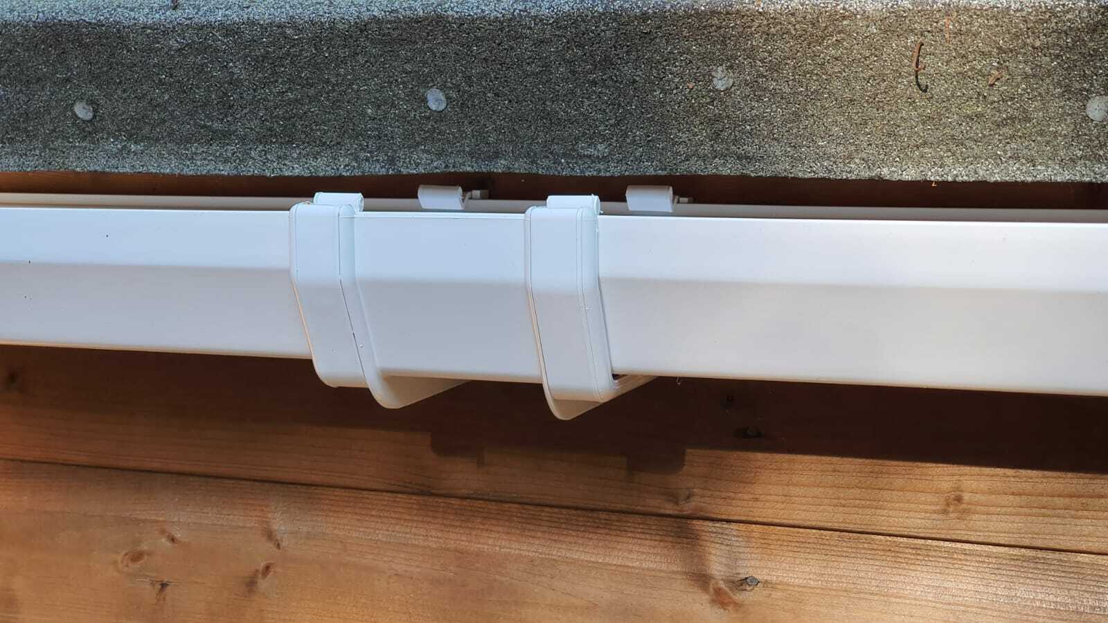 Guttering Kit Square Plastic For Sheds, Garages, Outhouses, & Small ...