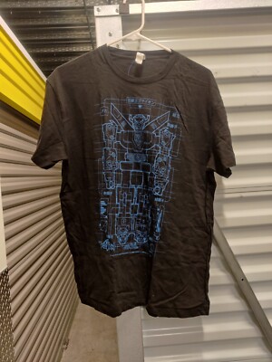 Voltron Blueprint FlopHouse Black T-Shirt L Exclusive Loot Crate ...