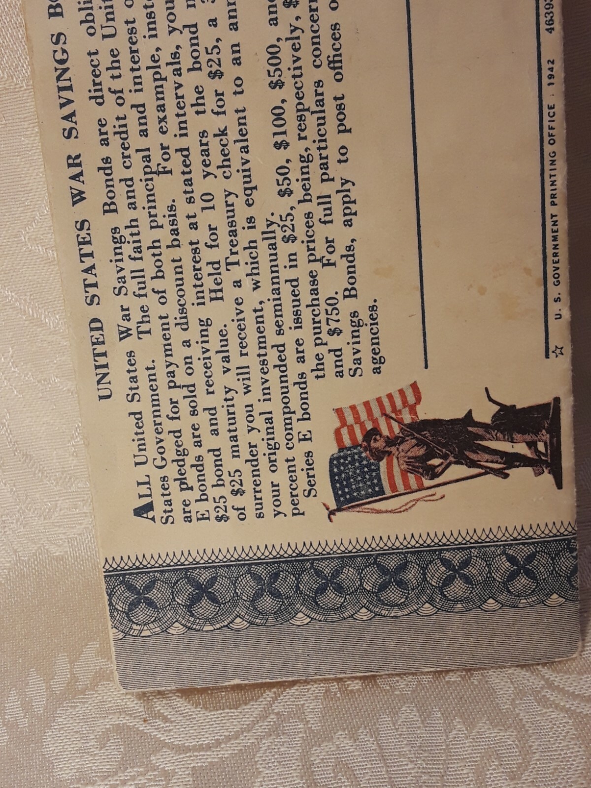 1942 Defense Stamp Album Tencent United States War Savings Bond World ...