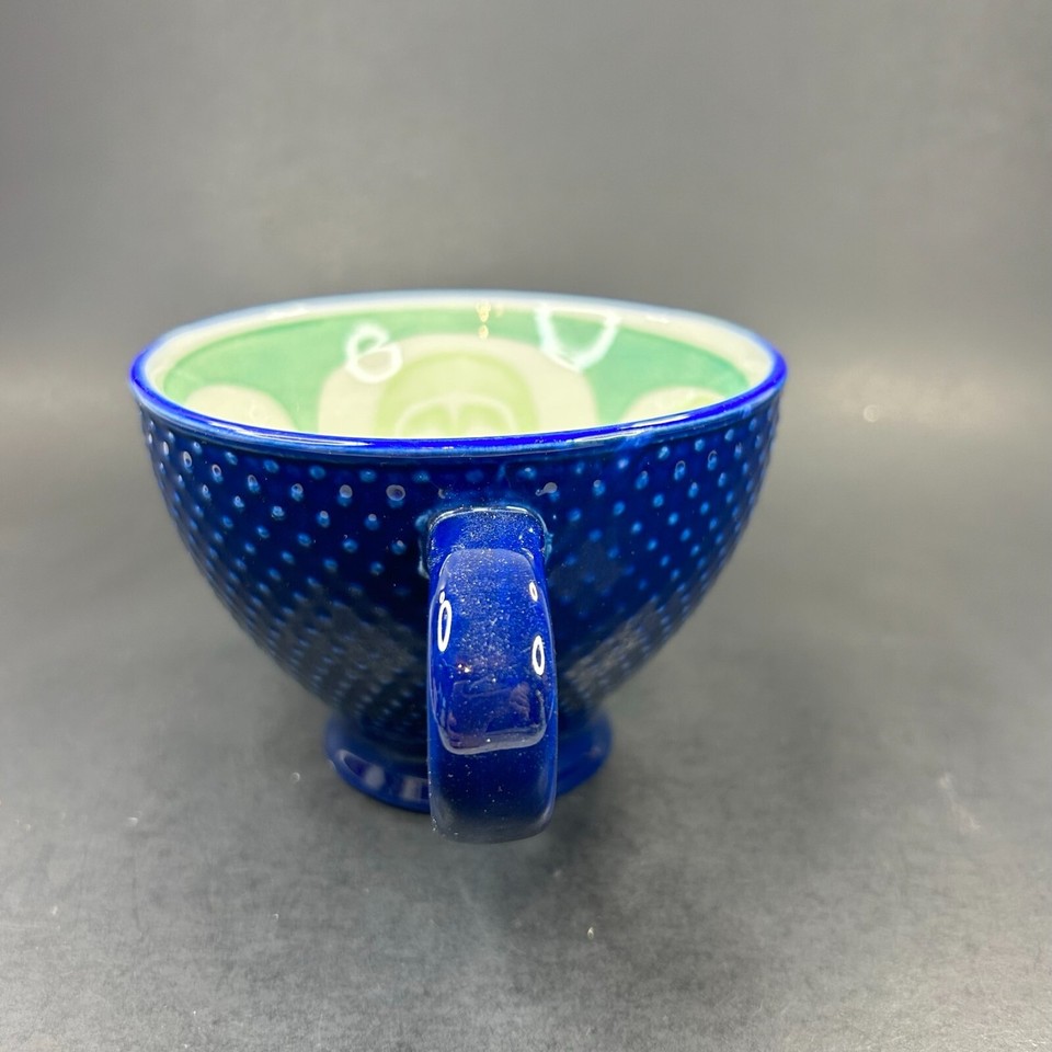 Native Home Tribal Moon 12 oz Latte Mug in Blue with Sea Green ...