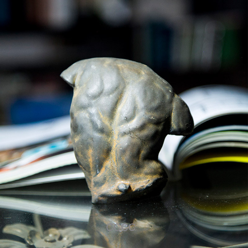 Iron Rust Cast Praying Ancient Greek Male Torso Statue Sculpture ...