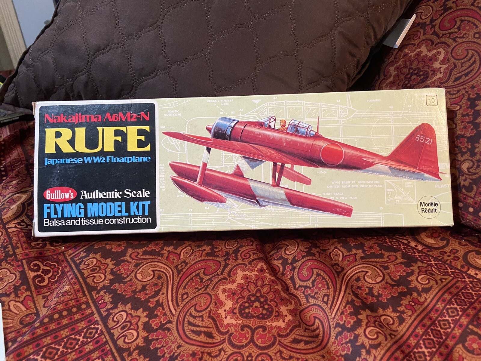 Guillow's Authentic Scale FLYING MODEL KIT, Nakajima A6M2-N RUFE WW2 ...