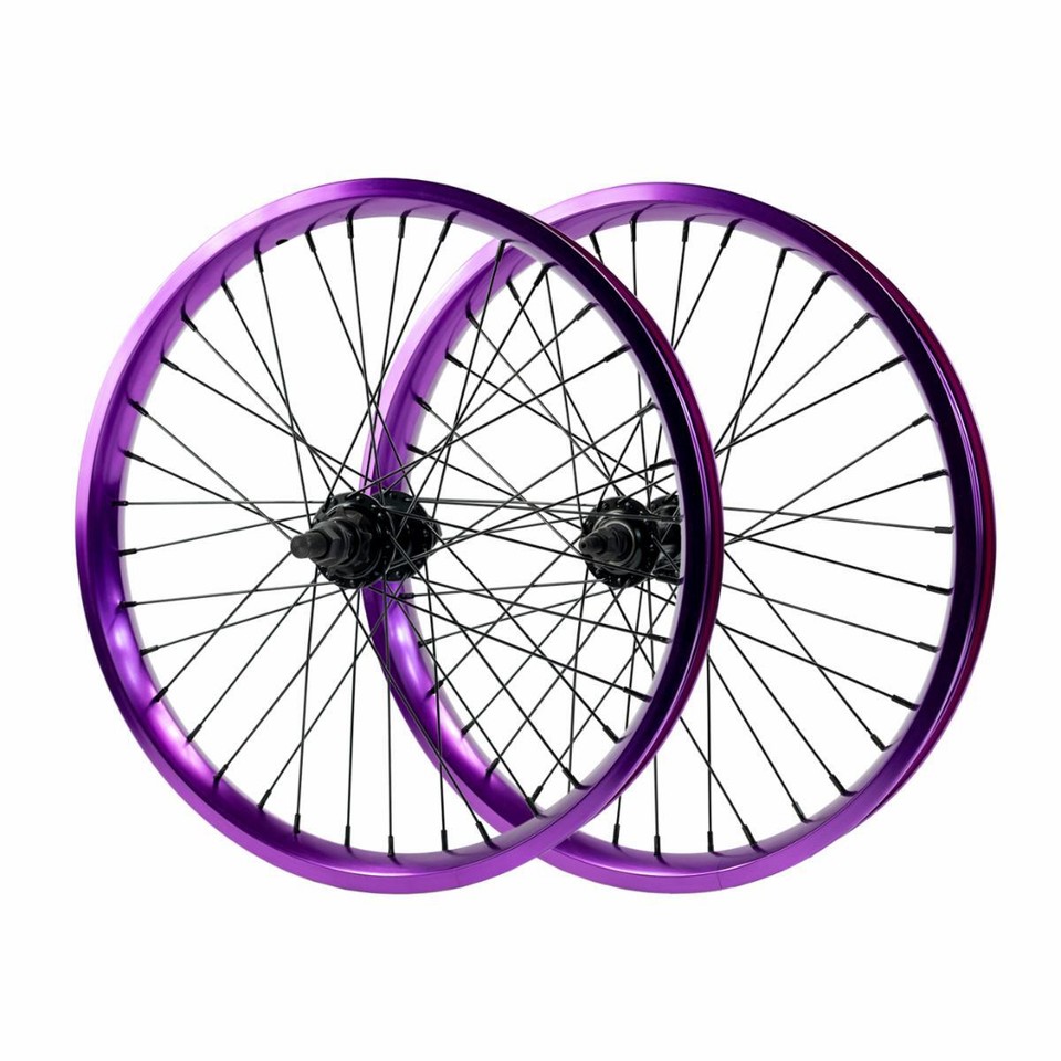 20" x 1.75 BMX Wheels Bicycle Elite Double Wall 9T cog 14mm axle ...