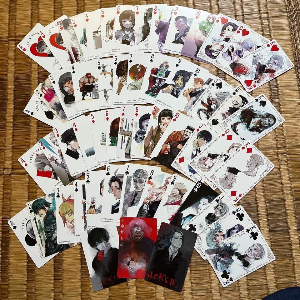 Tokyo Ghoul Jump Fest 2016 Goods Playing Cards Used, Collectible ...