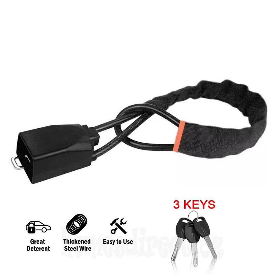 Adjustable Car Steering Wheel Seat Belt Lock Anti-Theft Reinforced ...