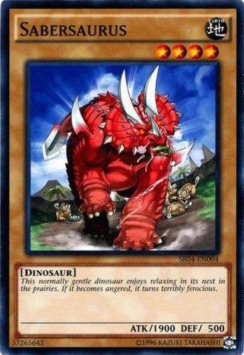 Sabersaurus - SR04-EN004 - Common - Unlimited Edition NM Yugioh ...