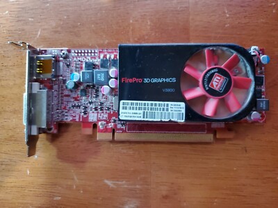 ATI FirePro 3D V3800 512MB GDDR3 LP PCIe Video Graphics Card GPU | eBay