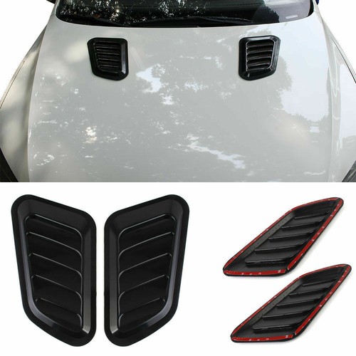 Car Hood Bonnet Vent Air Flow Intake Scoop Side Fender Decor Universal ...