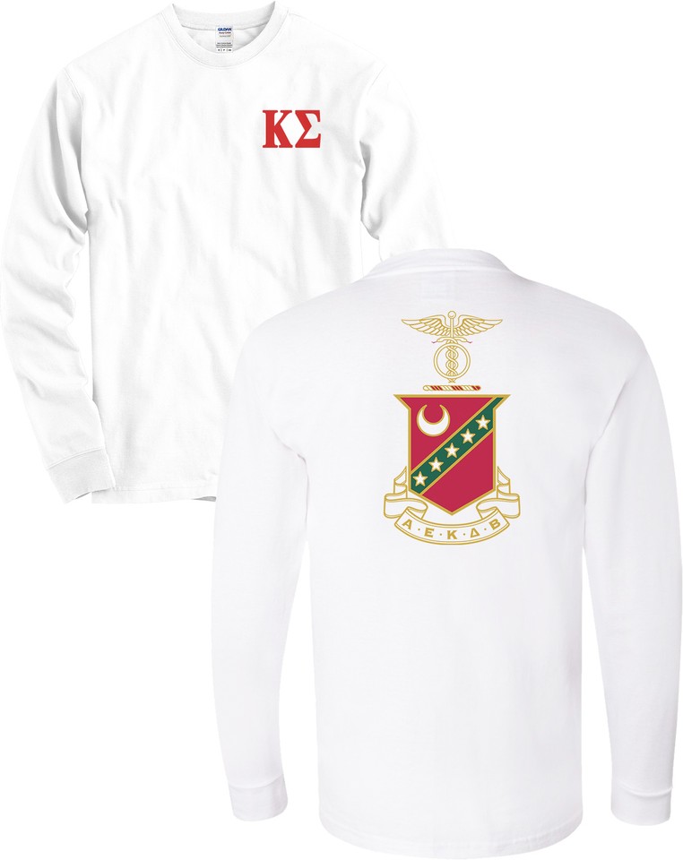 Kappa Sigma Fraternity Crest Long Sleeve Shirt Kappa Sig Coat of Arms ...