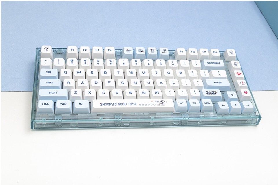 Cute Peanuts Snoopy Dog Keycap Set | LDA MX | Mechanical Keyboard | PBT ...