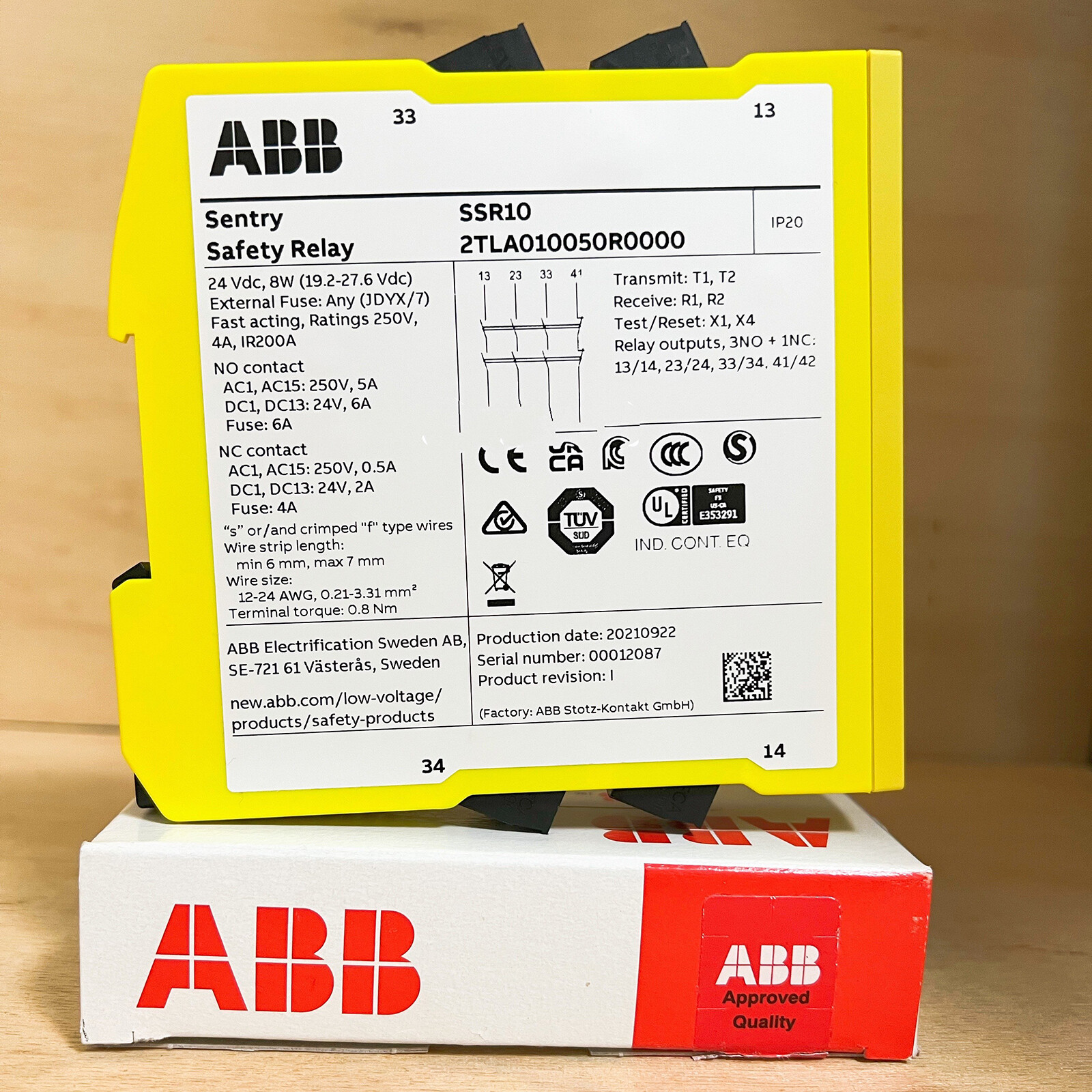 1 piece New ABB Safety Relay 24VDC SSR10 2TLA010050R0000 Free ship | eBay