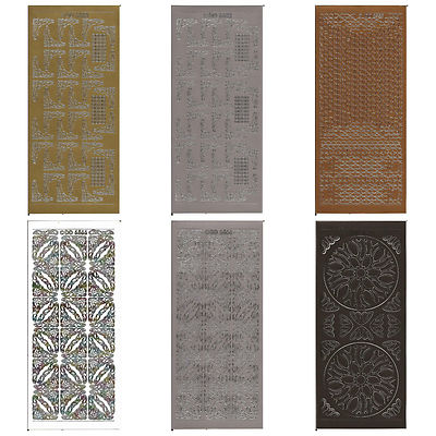 Peel Offs - Floral Borders - Colourful stickers for card-making BOGOF ...