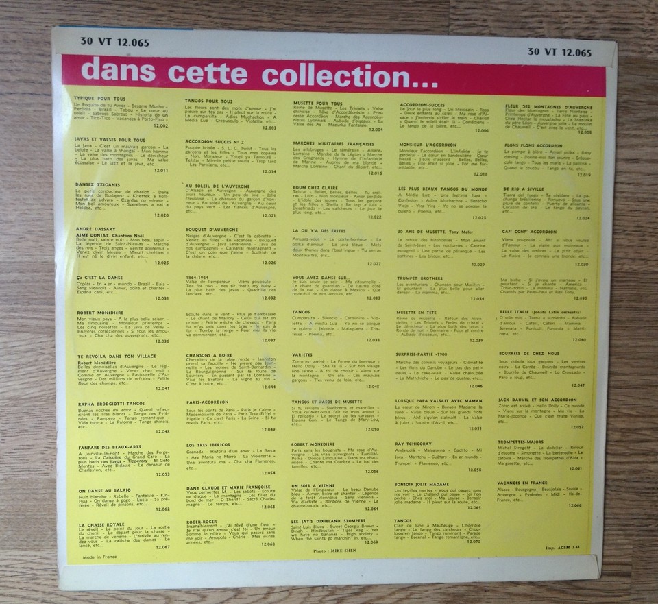 French LP Bonsoir jolie madame Raymond le Pers cheesecake 1965 Near ...