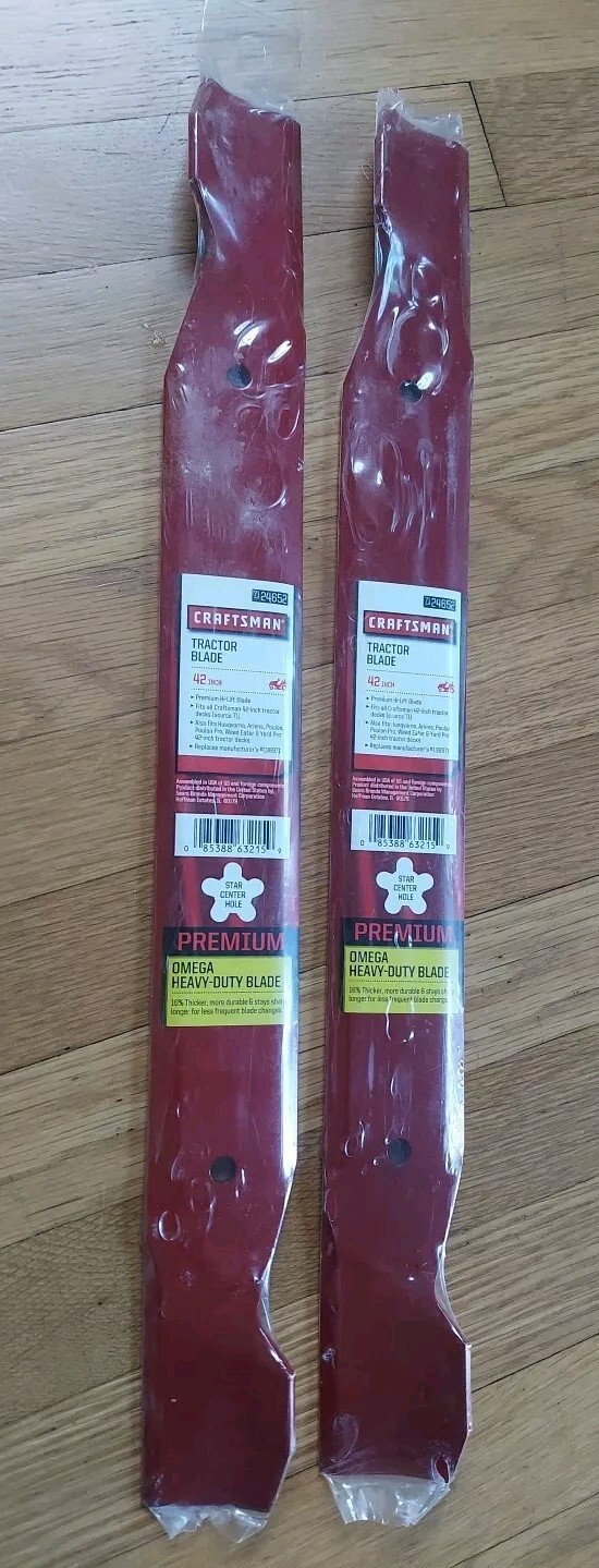 Craftsman Premium Hi-Lift Tractor 42-Inch Lawn Mower Blade Star Center ...