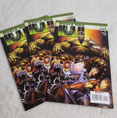 World War Hulk #4 Comic David Finch 3 Copies of Same Issues 2007 Marvel ...