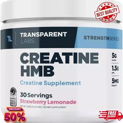 Transparent Labs Creatine HMB - Creatine Monohydrate Strawberry ...
