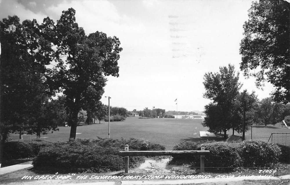 Camp Lake Wisconsin Wonderland Open Spot Real Photo Antique Postcard ...